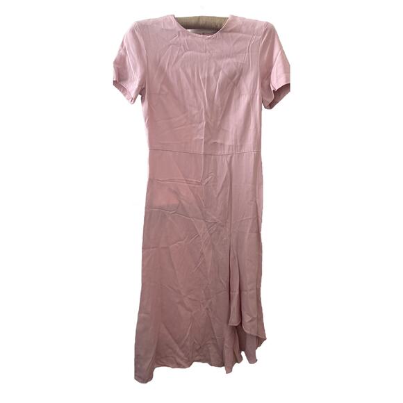 COS | Dresses | Cos Pink Dress Signature Style Midi Dress Size 6 Runs ...